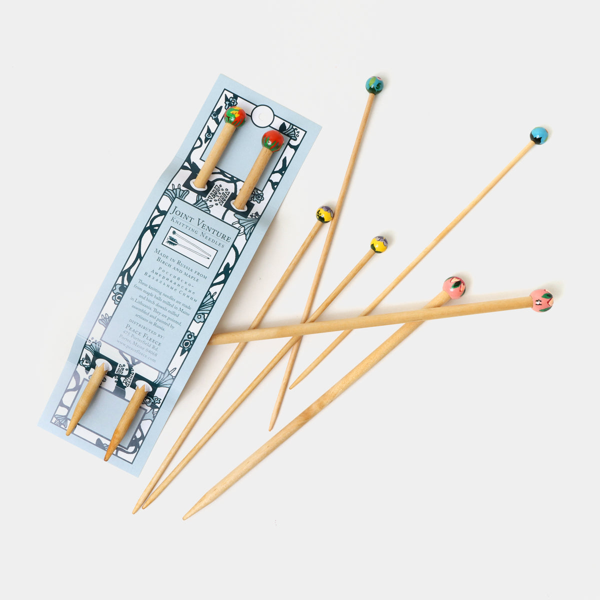 Hand Painted Knitting Needles | Wild Hand