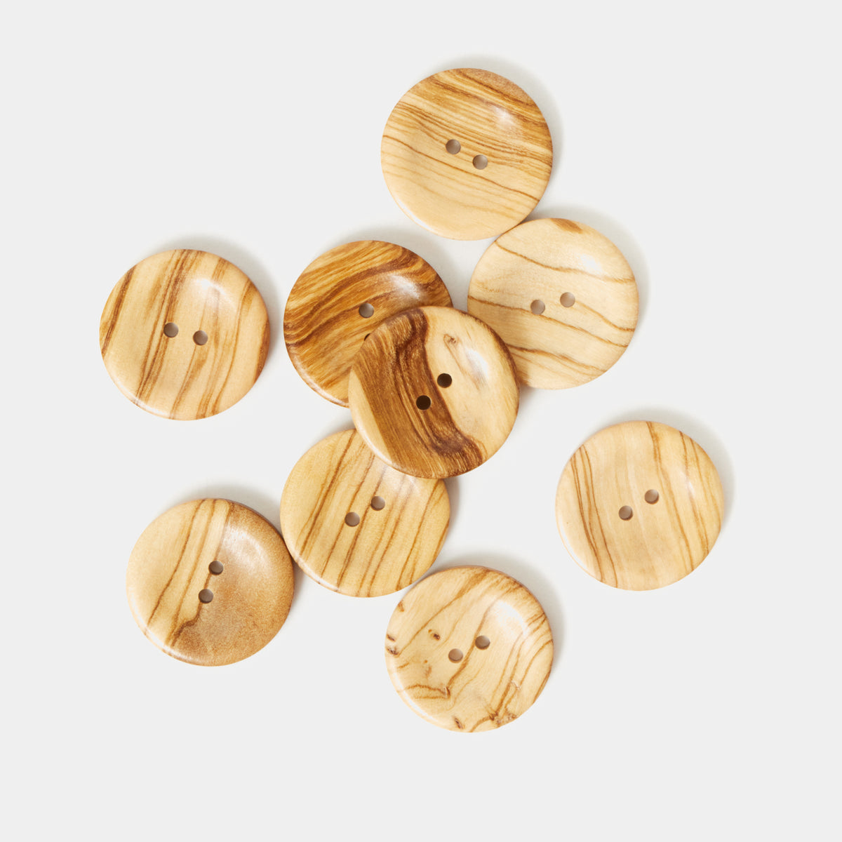 Round Olive Wood Button | Wild Hand